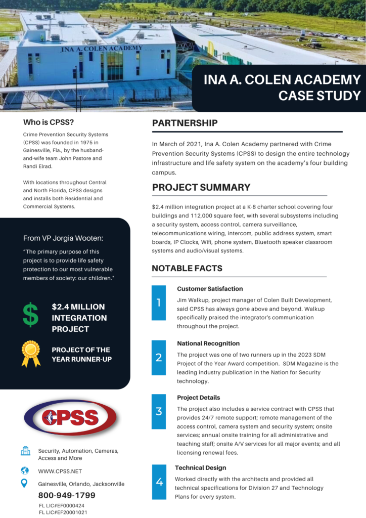 Ina A. Colen Case Study | Crime Prevention